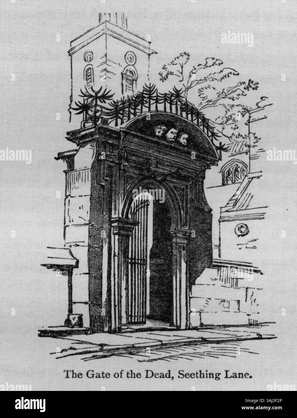 This 1878 illustration from *Walks in London* by Augustus Hare depicts ...