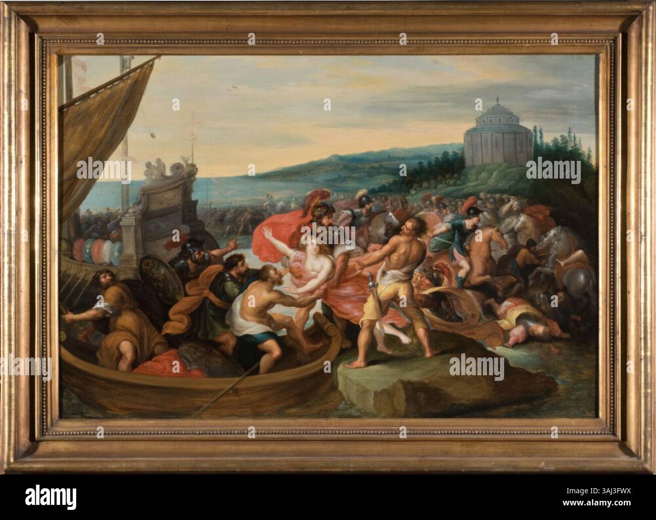 The Abduction of Helen, a mythological painting by Frans Francken the ...