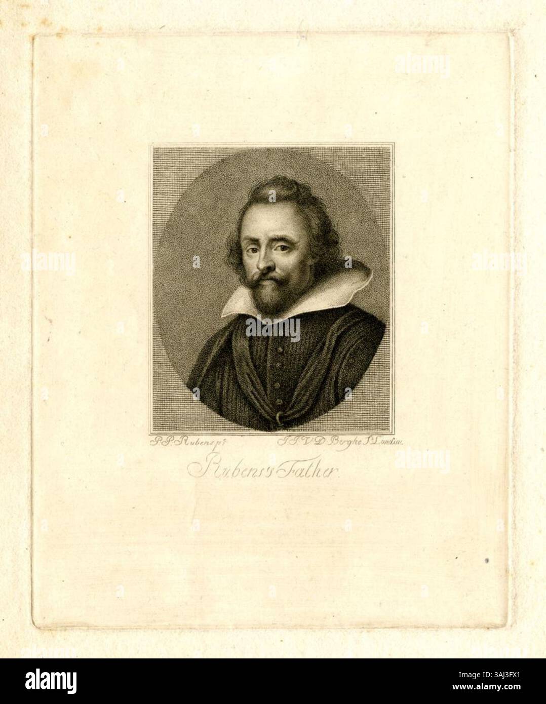 A portrait of Jan Rubens, father of the renowned Flemish artist Peter ...
