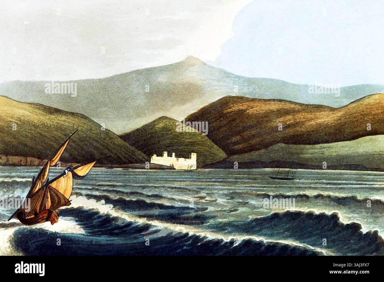 Print of the Pilgrim's Castle, sketched by Francis Brockell Spilsbury ...