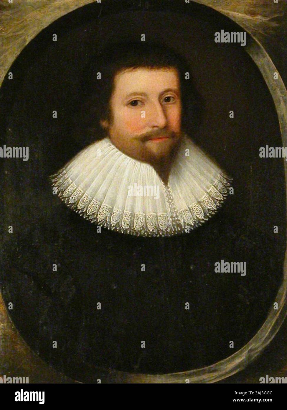 Portrait of Sir Francis Vincent, 1st Baronet, MP, painted around 1618 ...