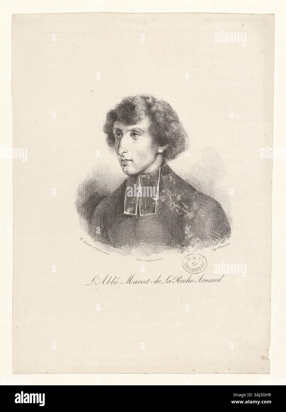 This lithograph from the Boyer collection features Abbé Marcet de La ...
