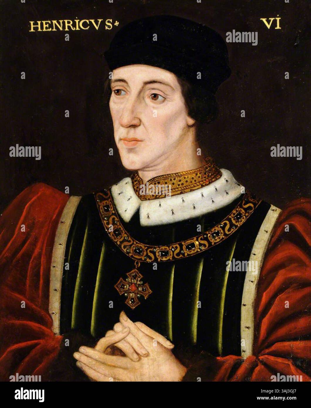 A portrait of King Henry VI of England (1421-1471), painted between ...
