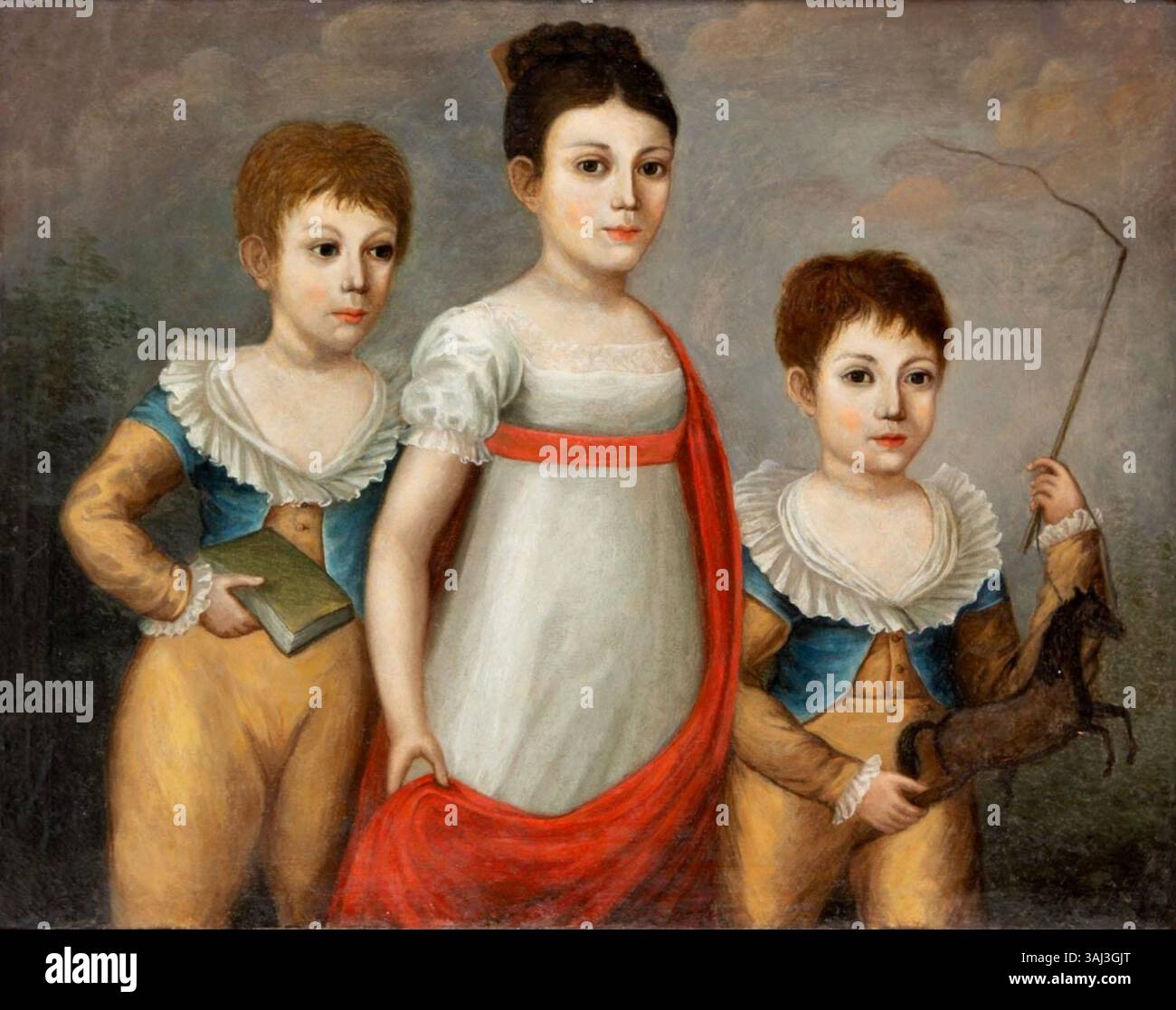 This 19th-century oil portrait, attributed to an unknown Polish artist ...