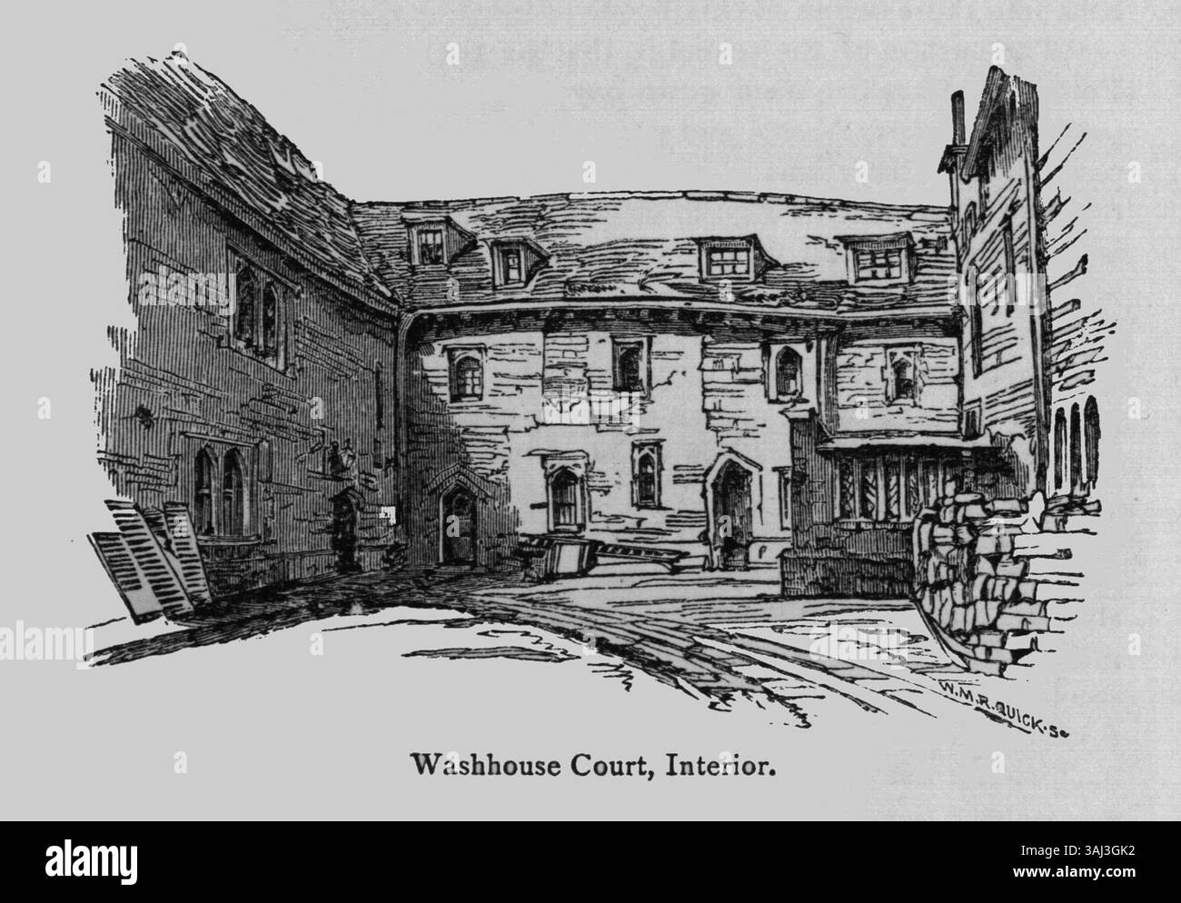 An illustration from Augustus Hare's 'Walks in London' (1878), showing ...