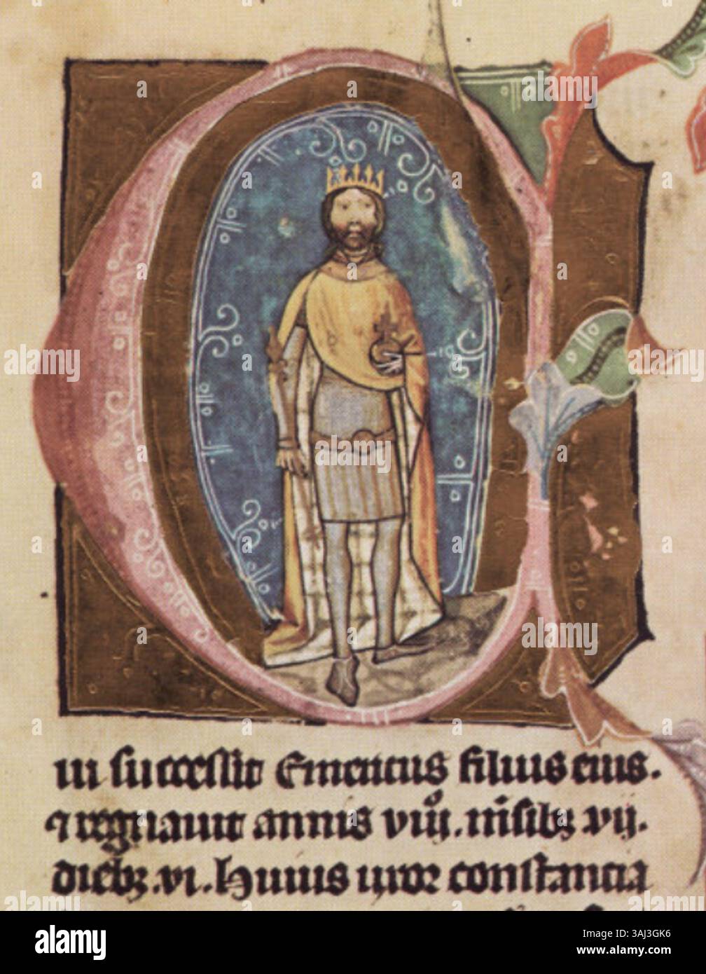 The 'Chronicon Pictum', circa 1360, features an illustration of King ...