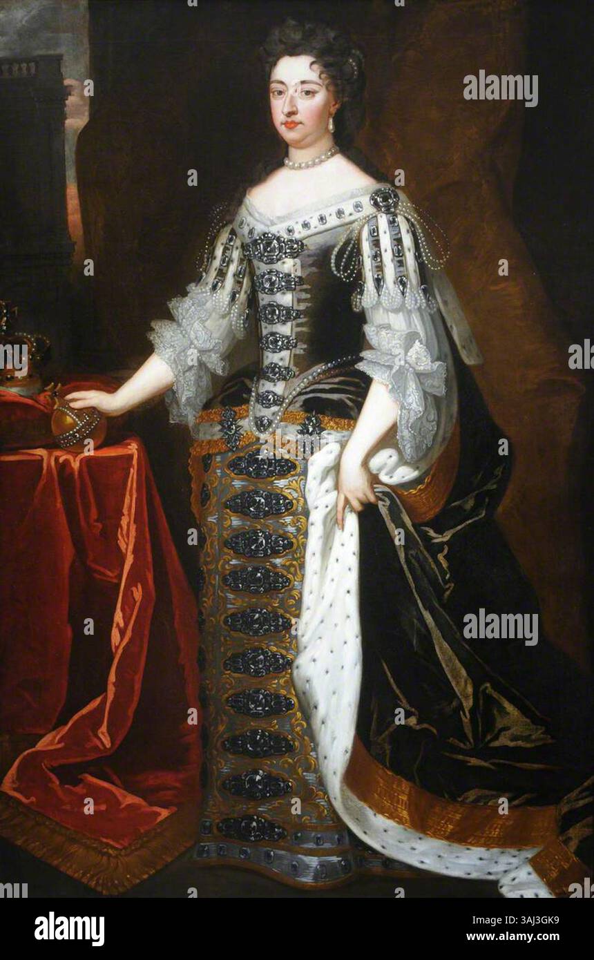 This 1690s portrait of Mary II of England, painted by Godfrey Kneller ...