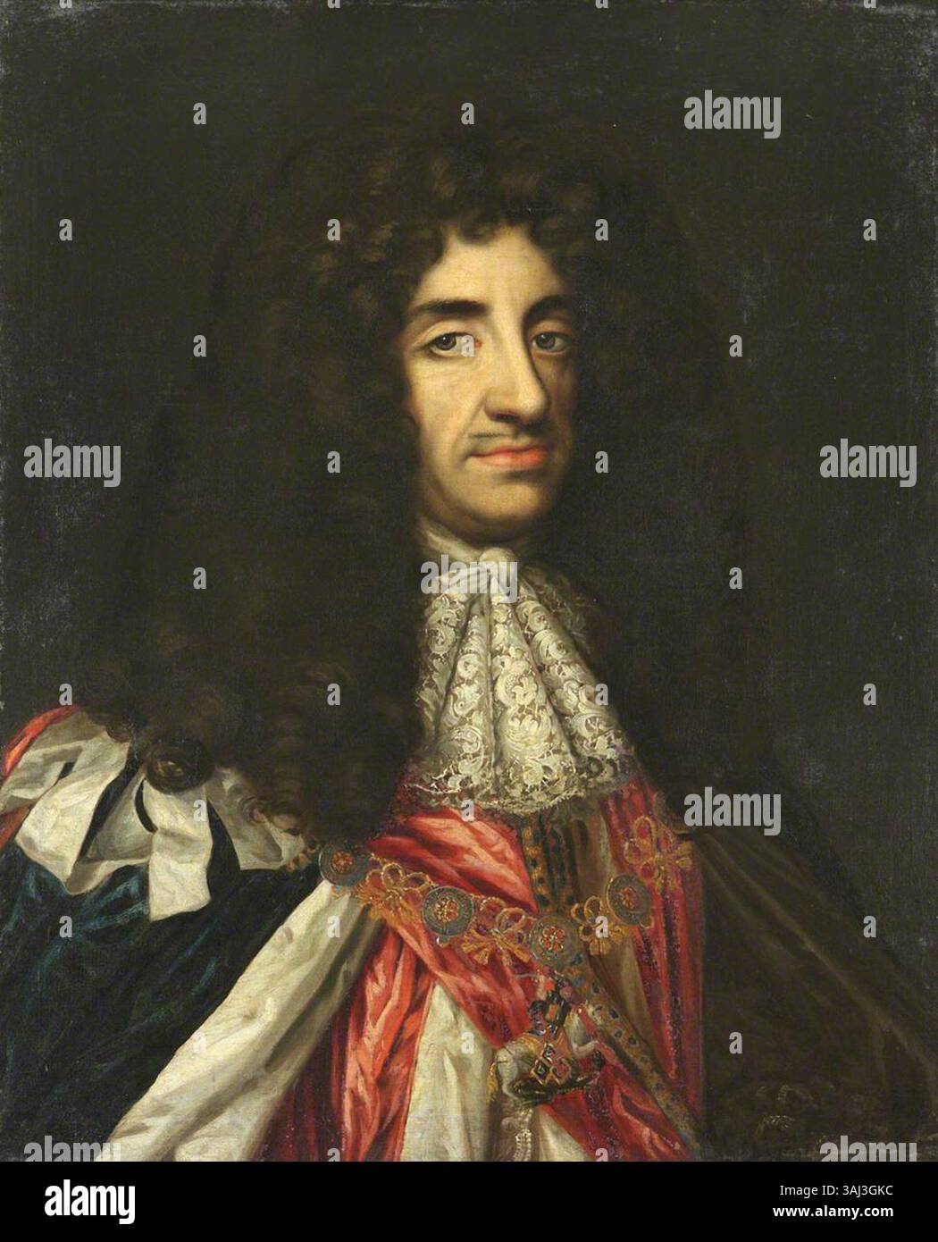 This oil on canvas, dating from the 17th century, depicts King Charles ...