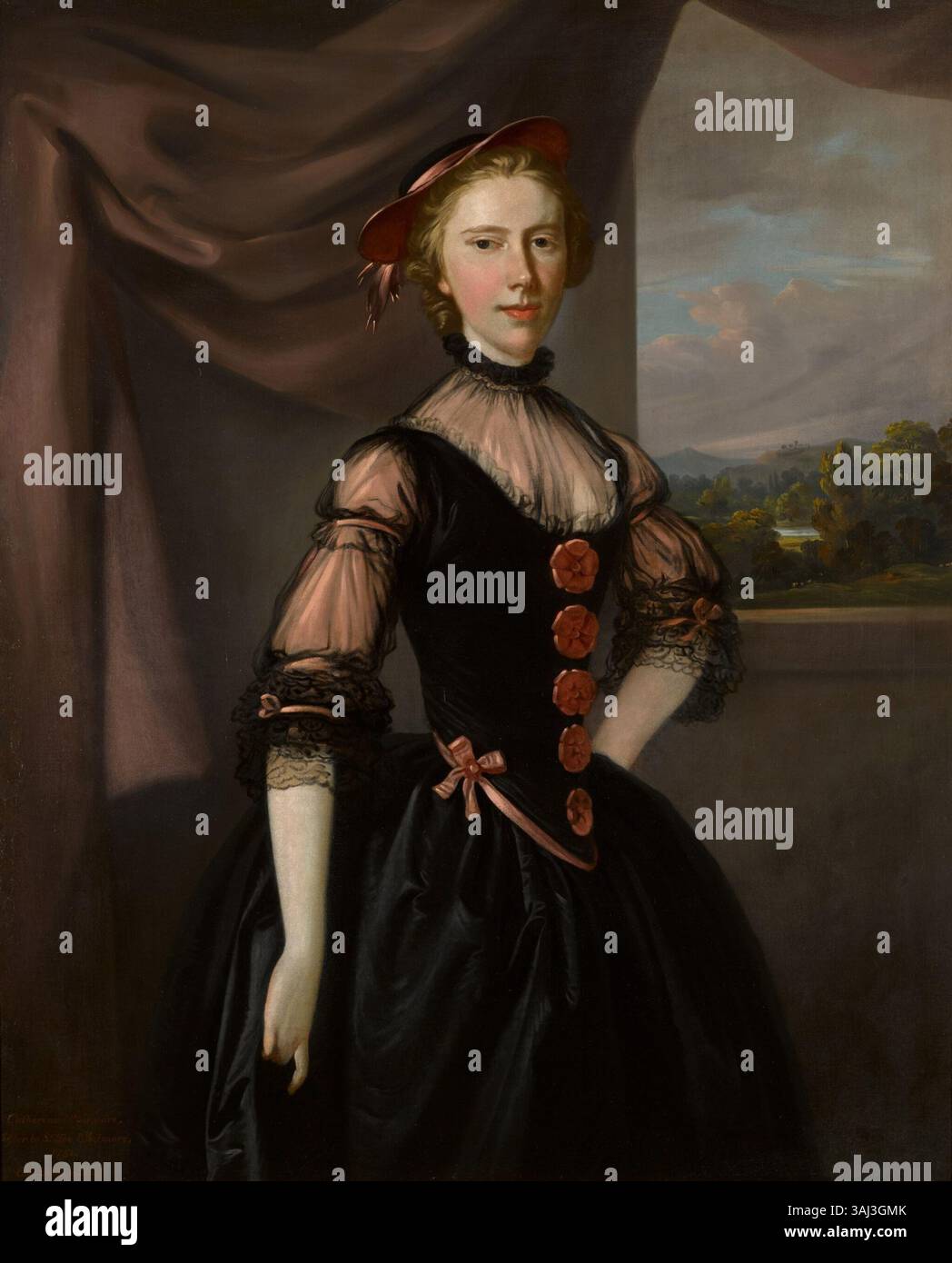 Edward Penny's 1751 portrait of Catherine Whitmore depicts her at the ...