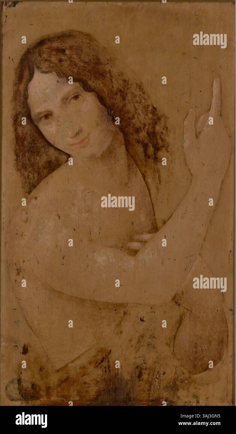 'Saint John the Baptist' (1800-1900) is a Dutch oil on panel painting ...