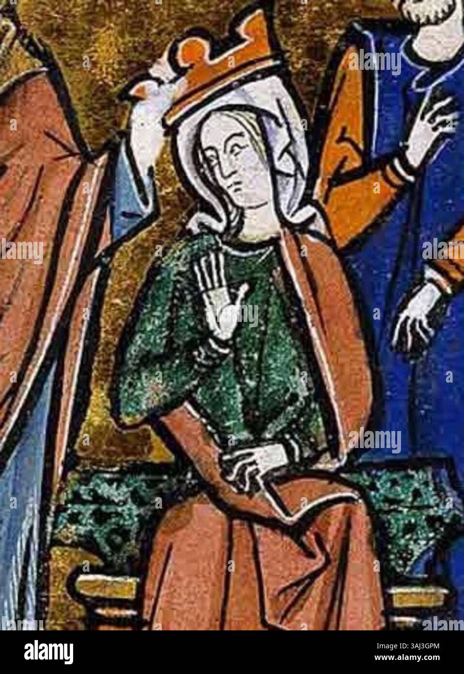 The 13th-century artwork depicts the coronation of Fulk and Melisende ...