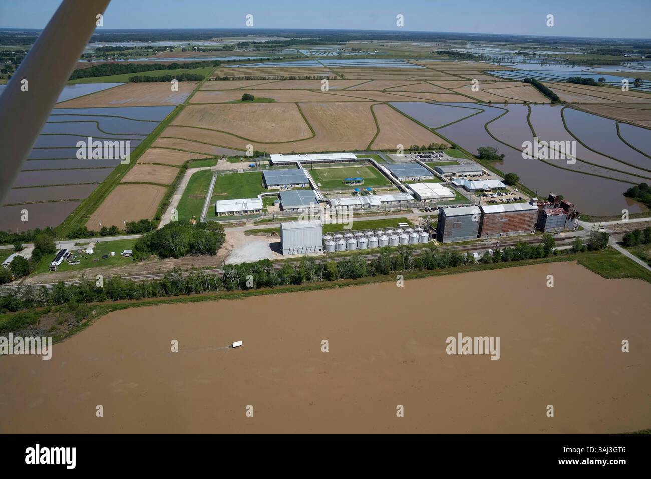 The South Louisiana ICE Processing Center is seen in this aerial photo ...