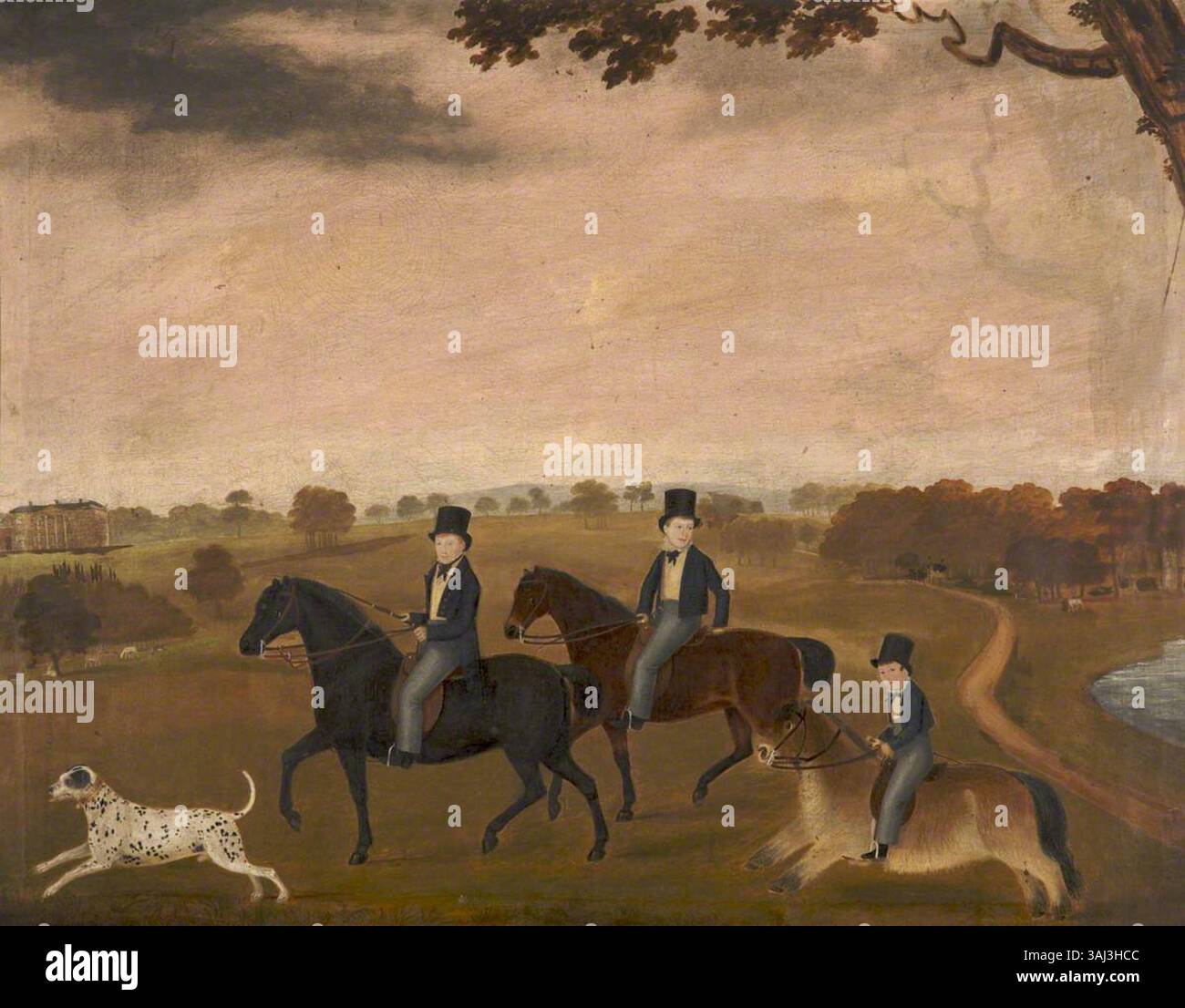 This circa 1817 painting depicts William Tatton Egerton, 1st Baron ...