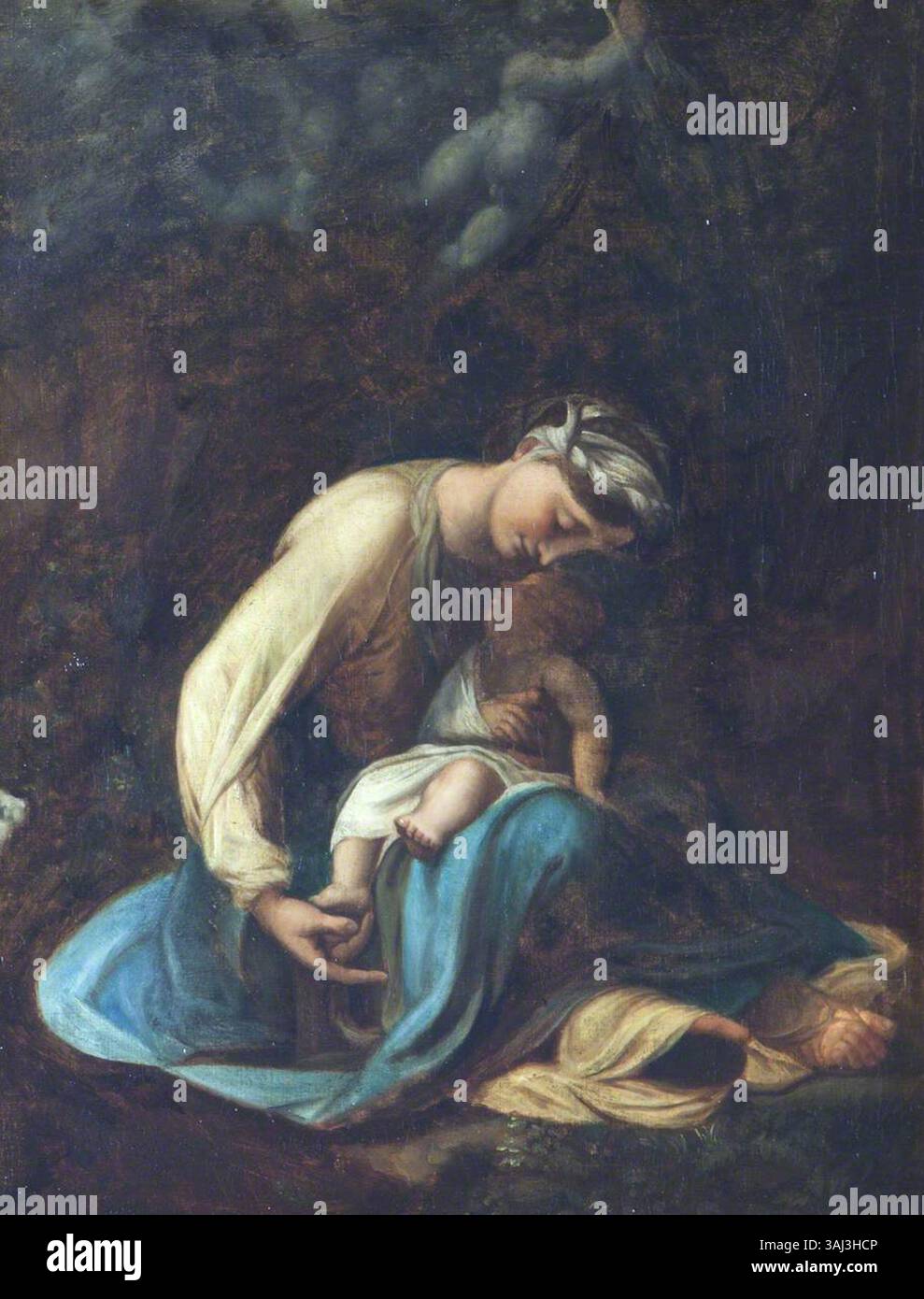 A 19th-century reproduction of Correggio's 'Madonna and Child with a ...