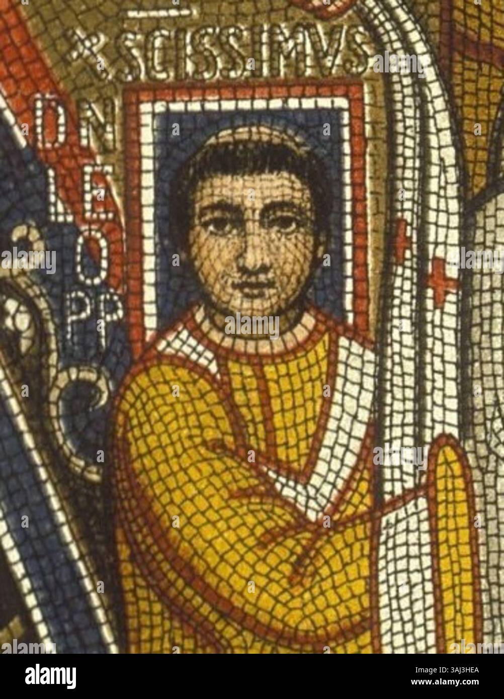 Portrait of Pope Leo III in the Triclinium Leoninum, commissioned ...