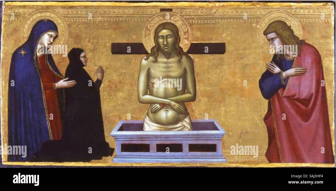 This tempera and gold leaf panel painting by Silvestro dei Gherarducci ...