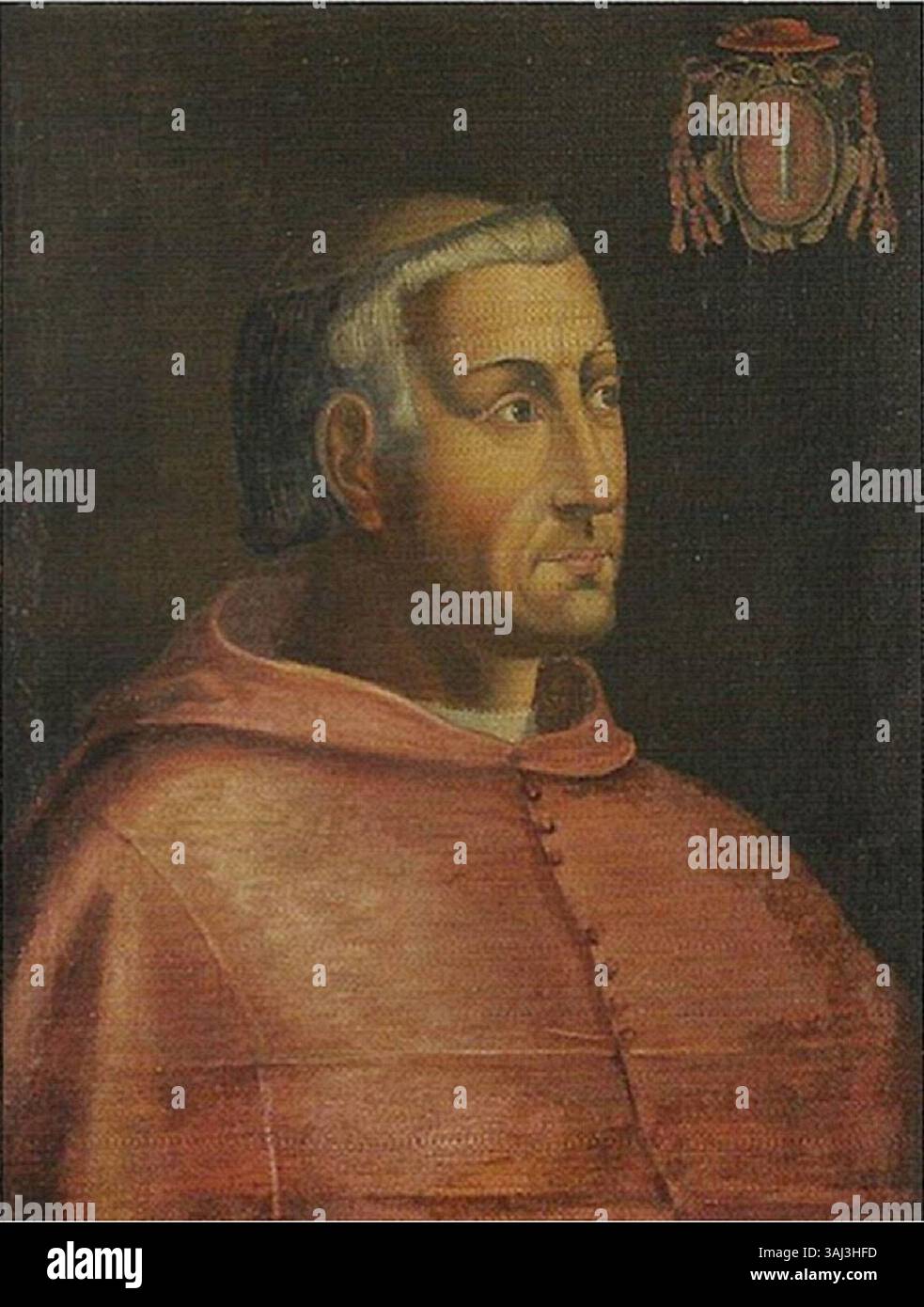 This 16th-century portrait features Cardinal Pietro Colonna, an ...