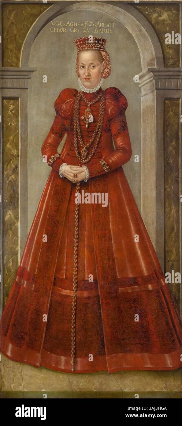 Lucas Cranach the Younger’s circa 1563 portrait of Agnes von Barby ...