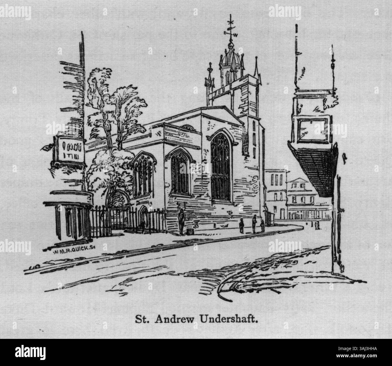 Illustration from Augustus Hare's 'Walks in London' (1878), showing St ...