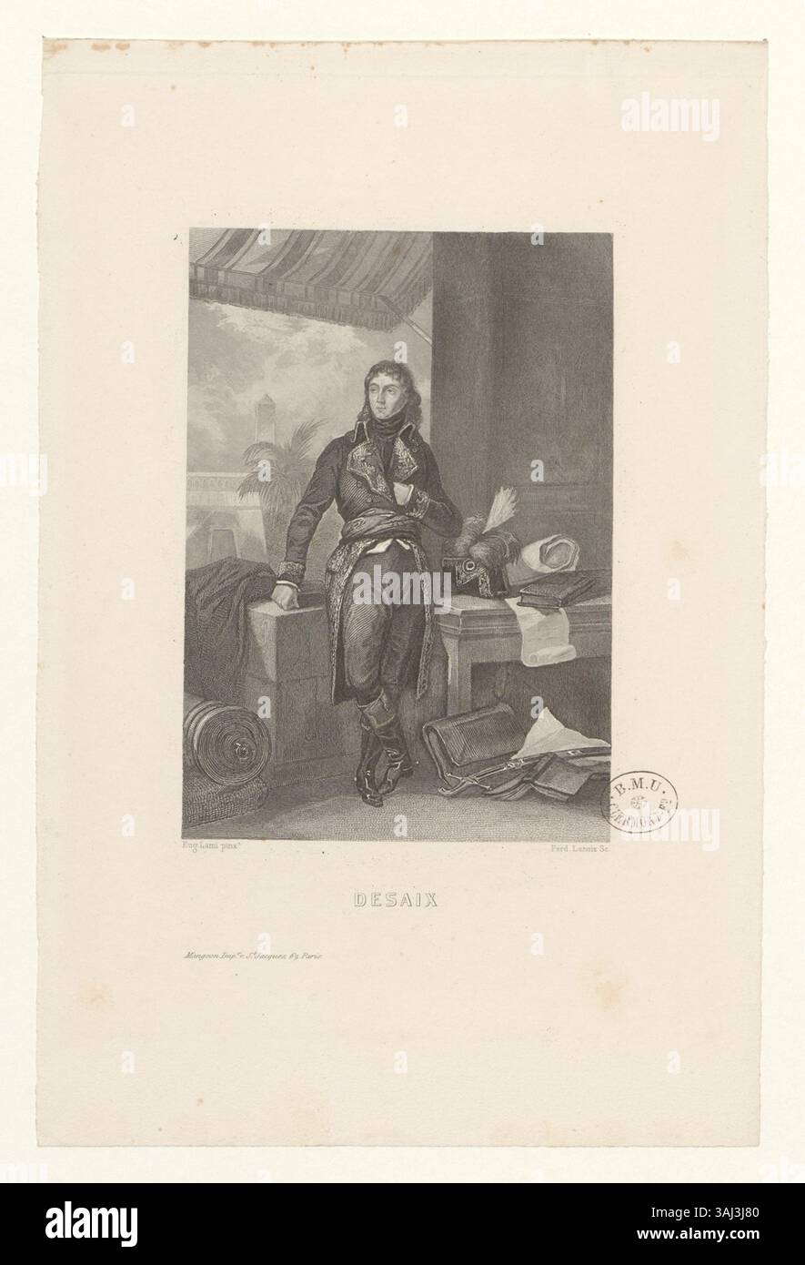 This intaglio print from the Boyer collection by Eugène Lami depicts ...