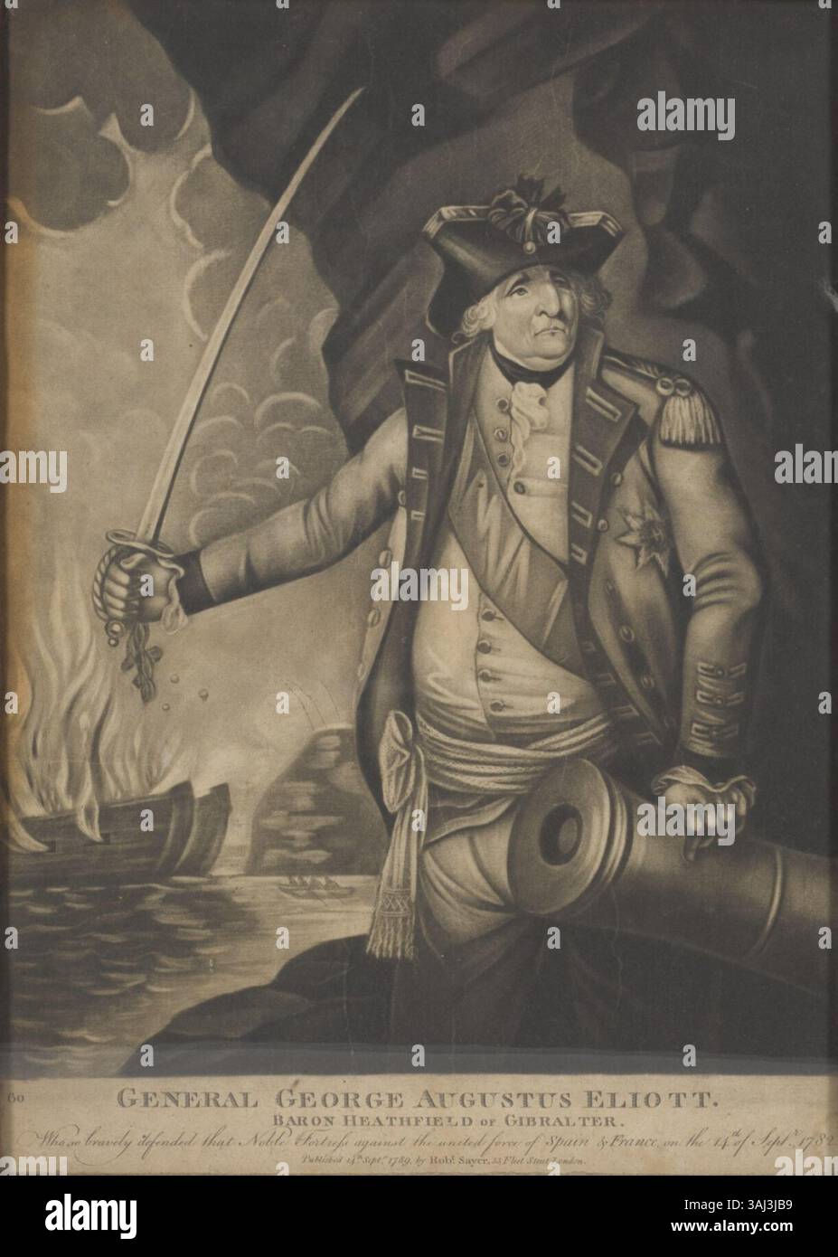 This 1789 engraving by Robert Sayer depicts General George Augustus ...
