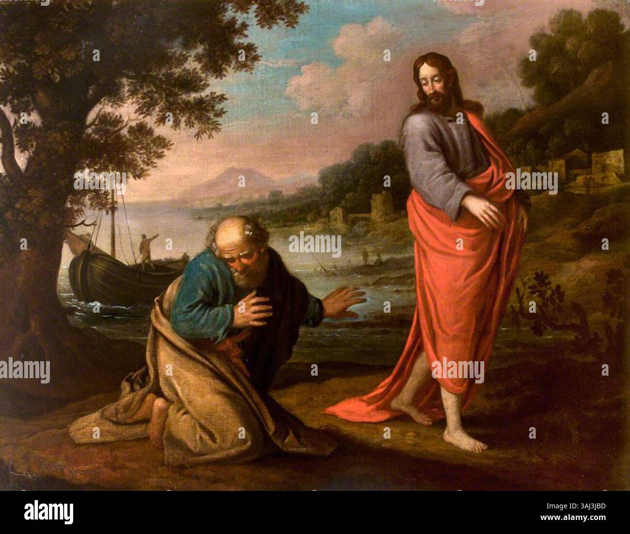 This religious painting from around 1600 depicts the biblical scene of ...