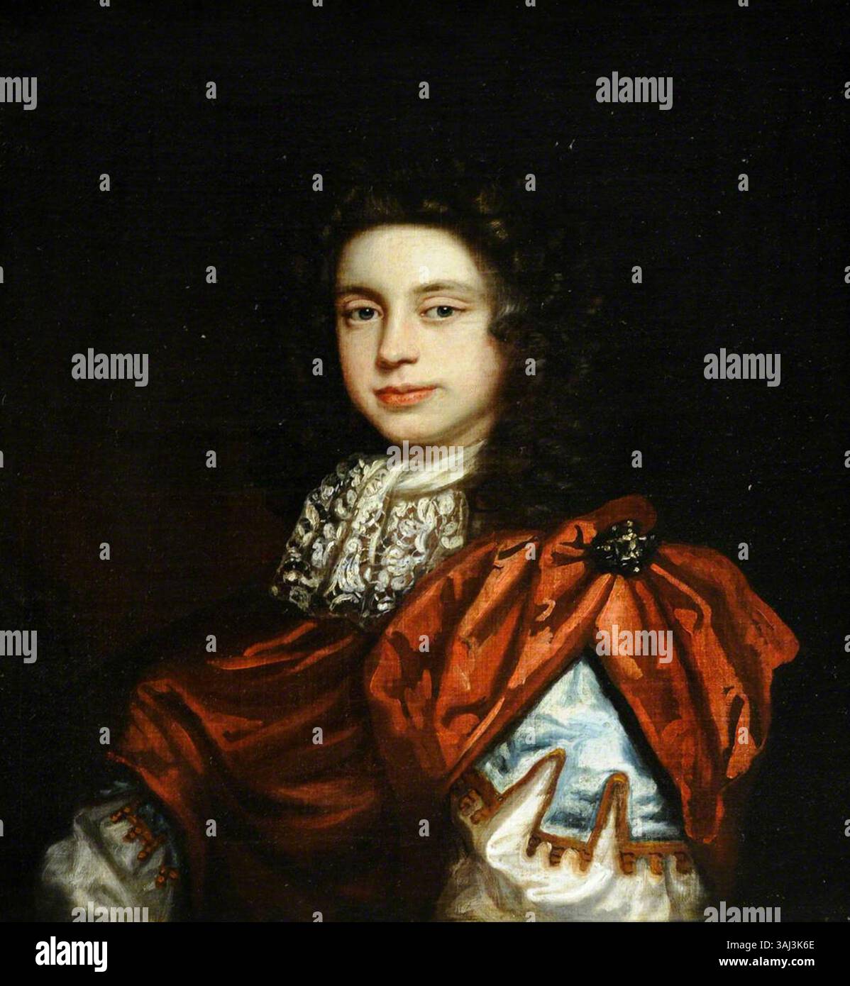This 17th-century portrait attributed to Thomas Hawker depicts an ...
