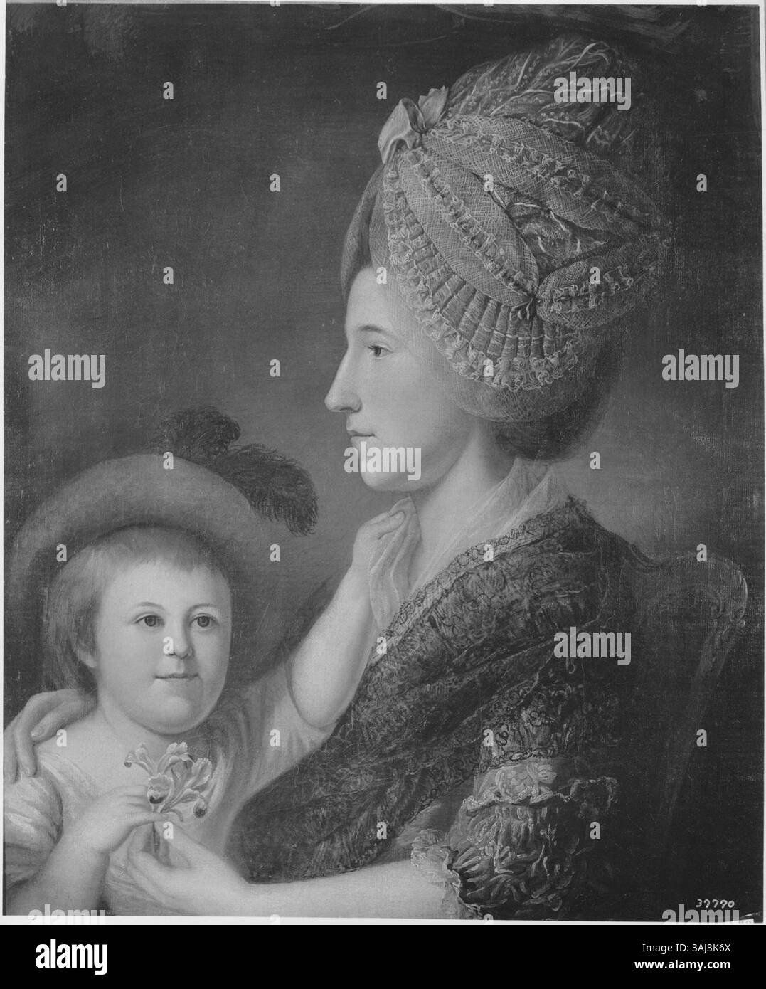Portrait of Mrs. Thomas Willing (Ann McCall) and her son William ...