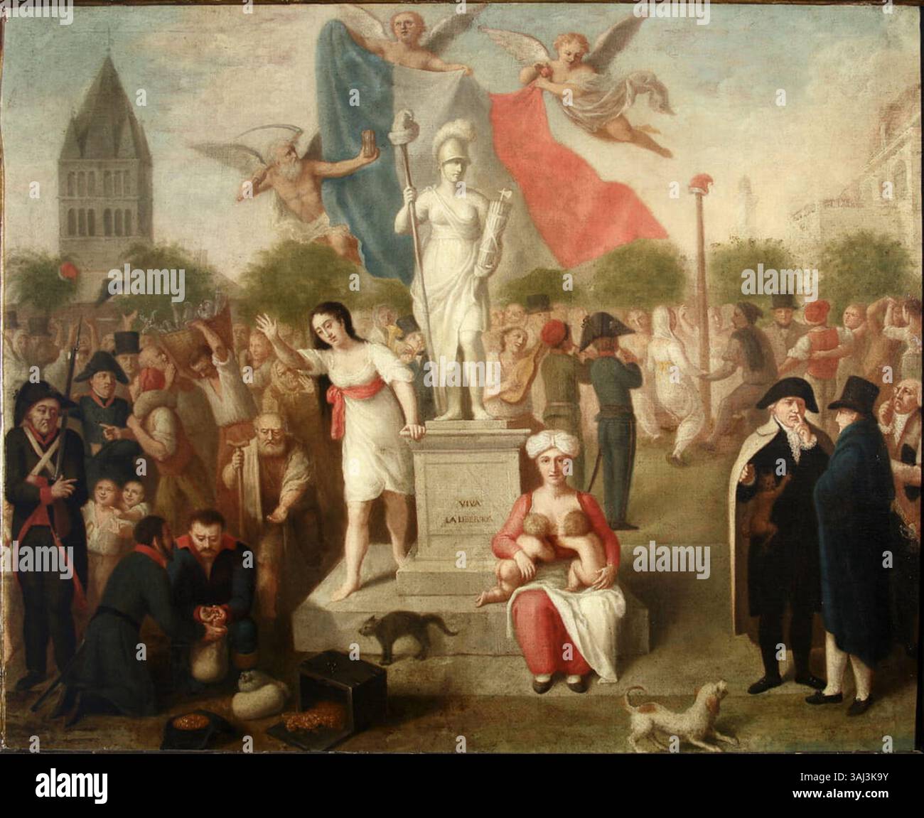 Felice Guascone’s 'Allegory of Liberty' from around 1810 is an oil ...