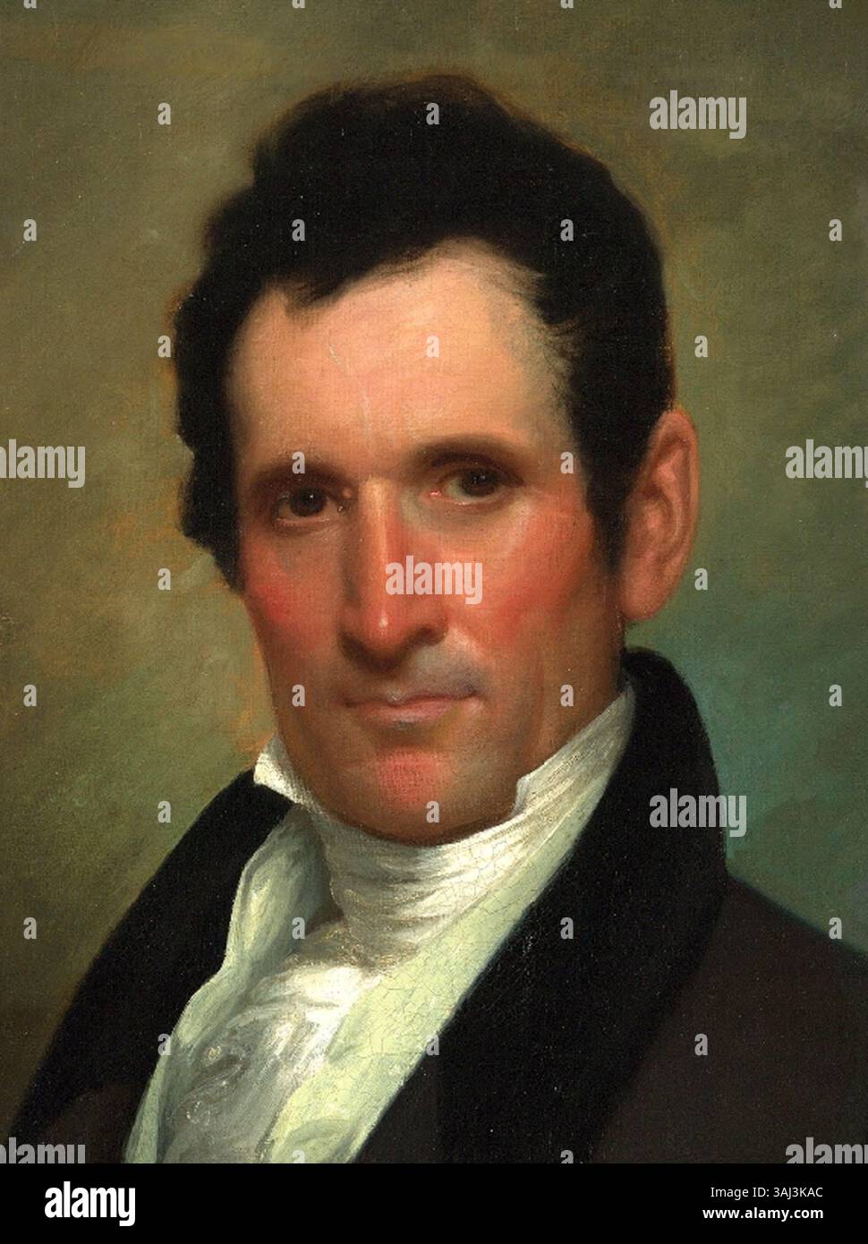 Mid-19th-century portrait of David Campbell, the Governor of Virginia ...