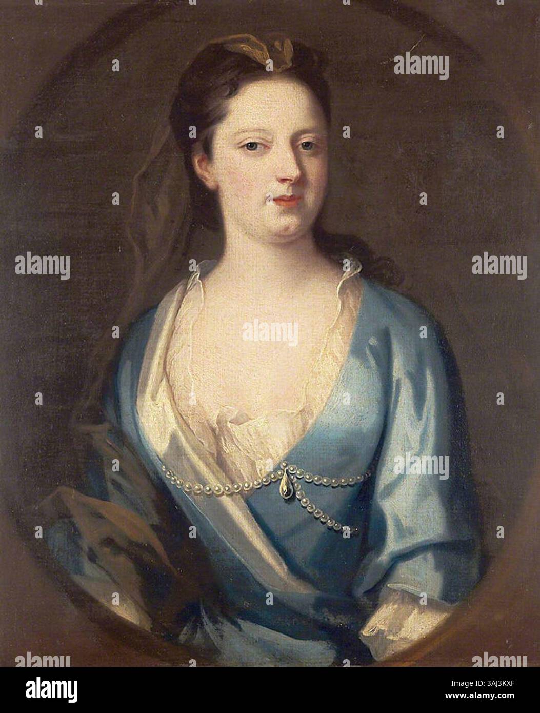 This 18th-century portrait, created between 1730 and 1769, depicts an ...