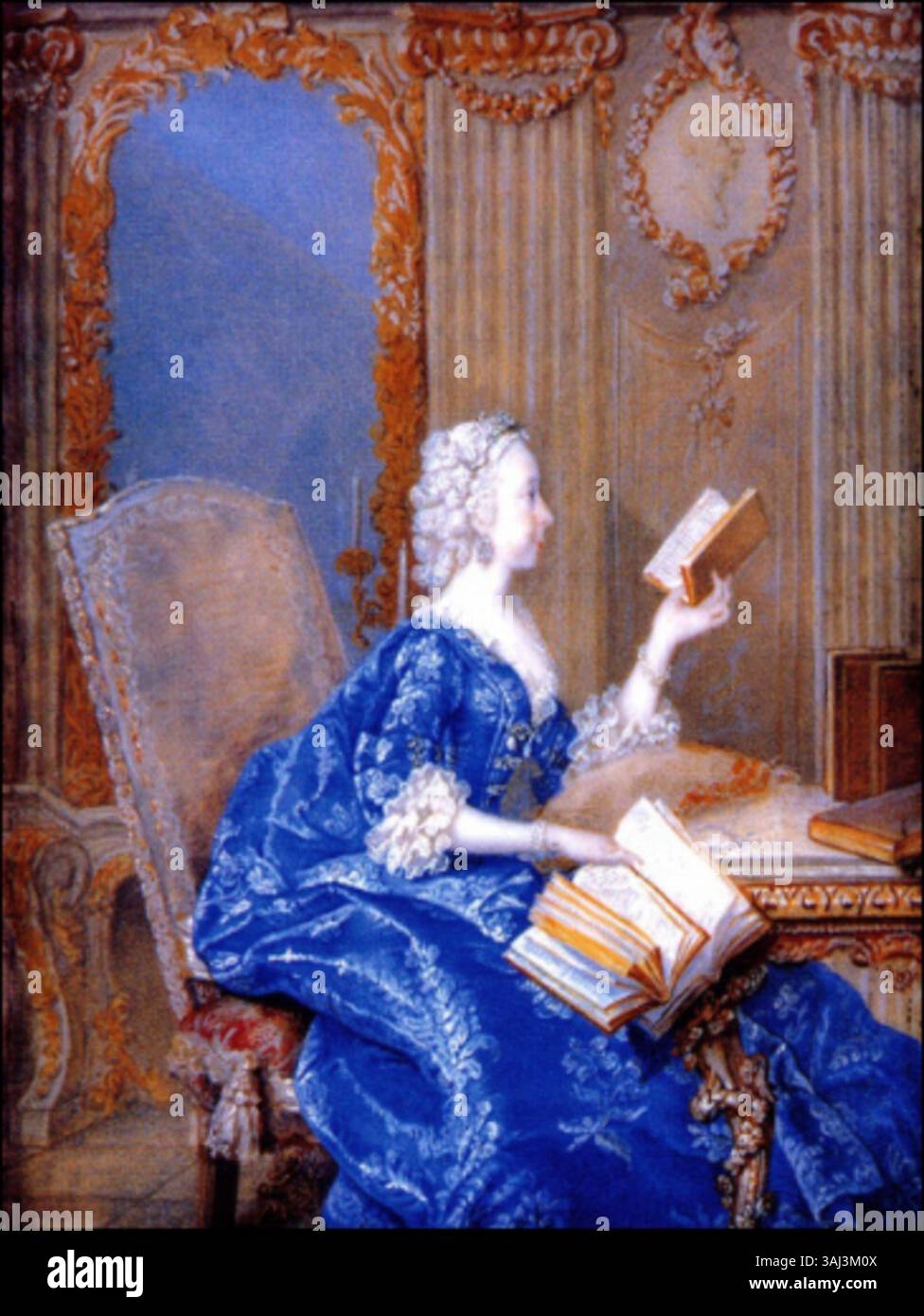 This portrait, attributed to Georg Andreas Wolfgang, depicts Princess ...