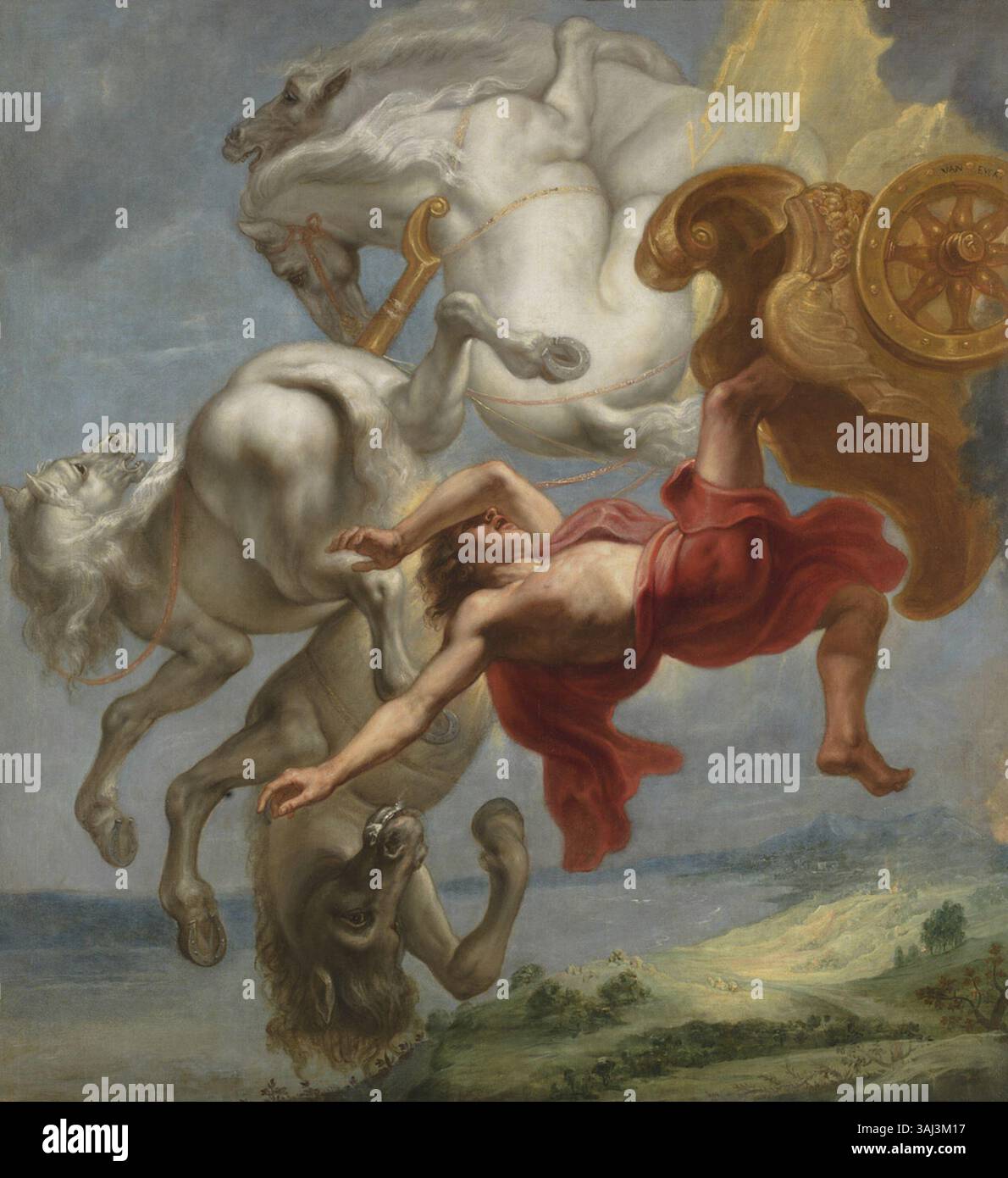 This painting, by Jan Carel van Eyck, portrays the mythological story ...