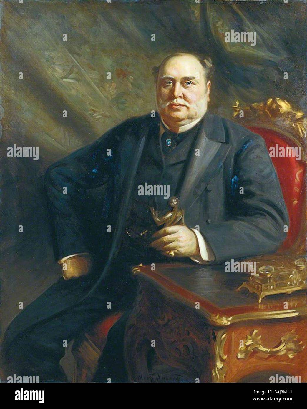 Herman Herkomer’s portrait of Sir John Murray Scott, painted around ...