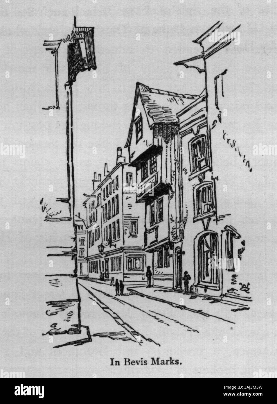 This 1878 illustration by Augustus Hare shows Bevis Marks, a notable ...