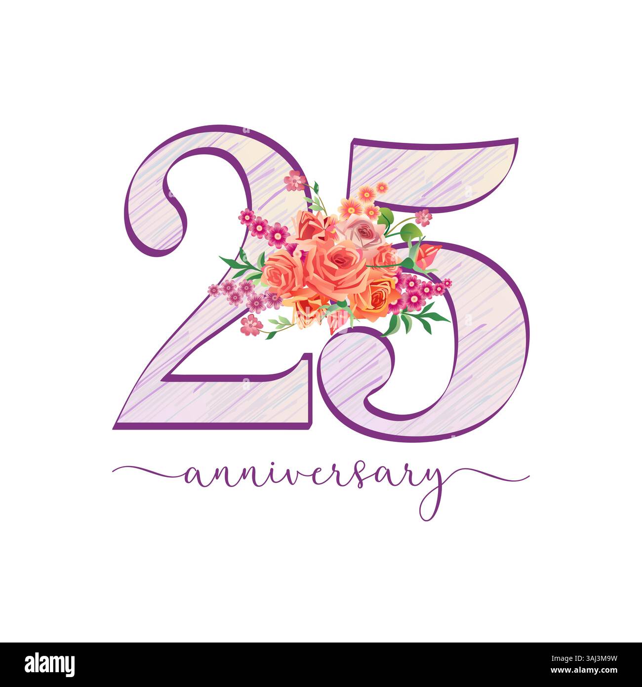 25th year Stock Vector Images - Alamy