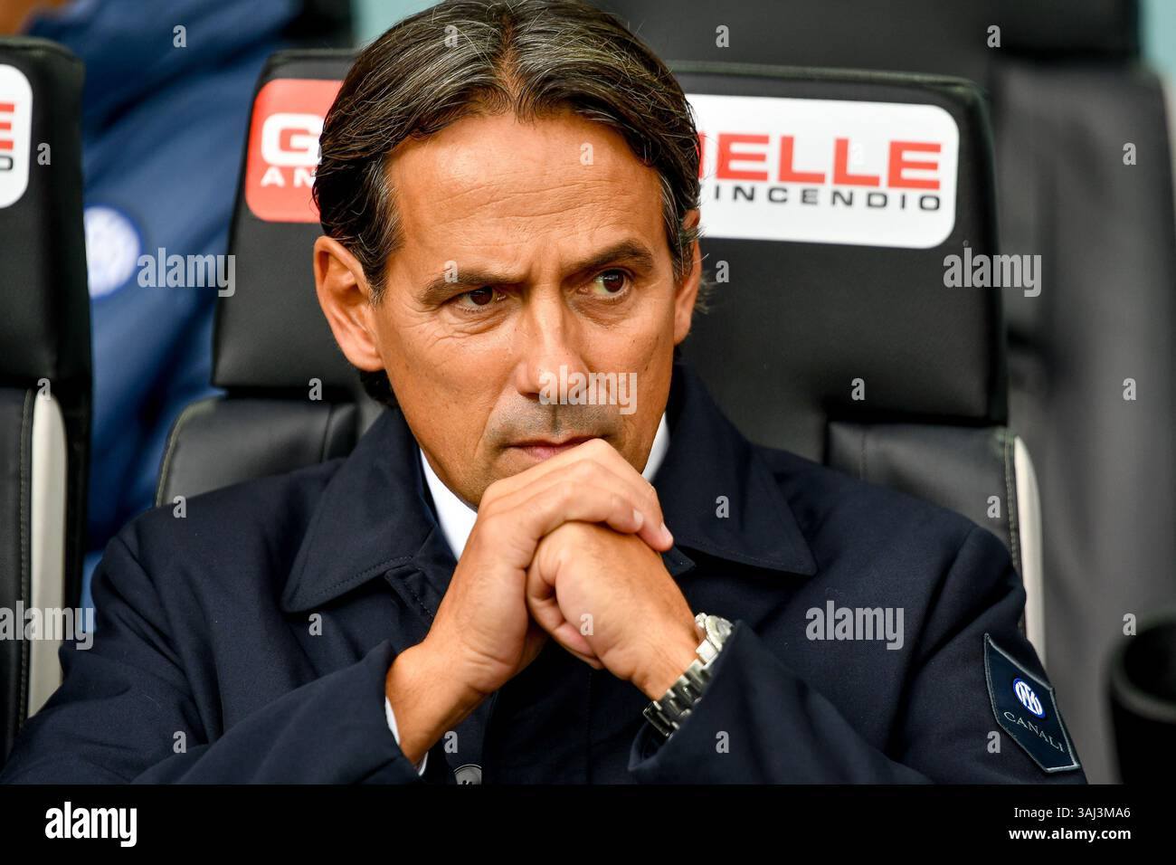 Udine, Italy. 10th Apr, 2025. Inter's Head Coach Simone Inzaghi ...