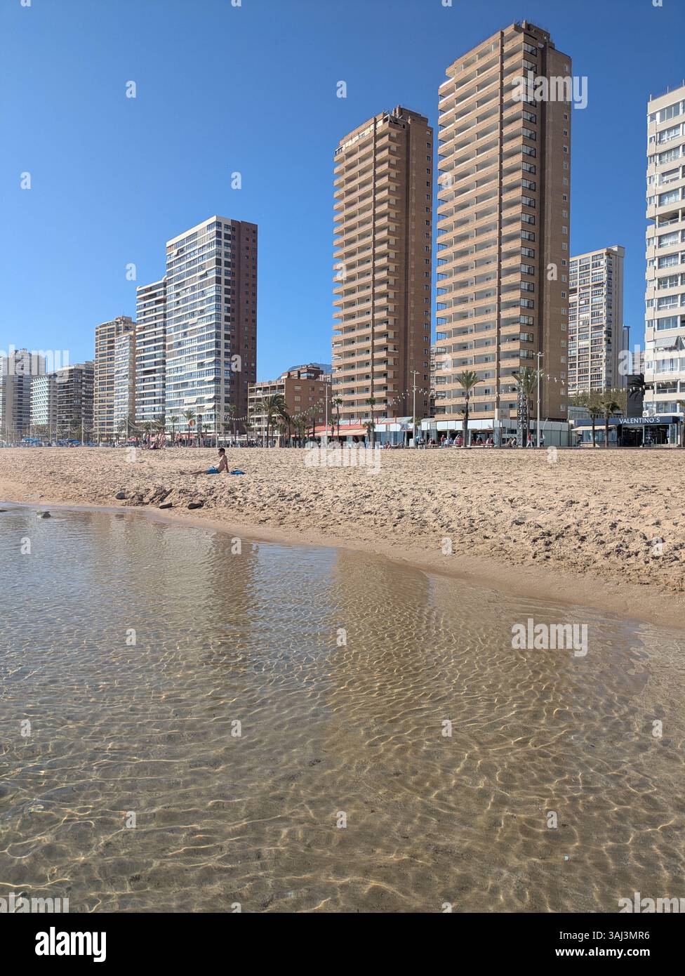 Beachfront buildings Playa Levante Benidorm Stock Photo - Alamy