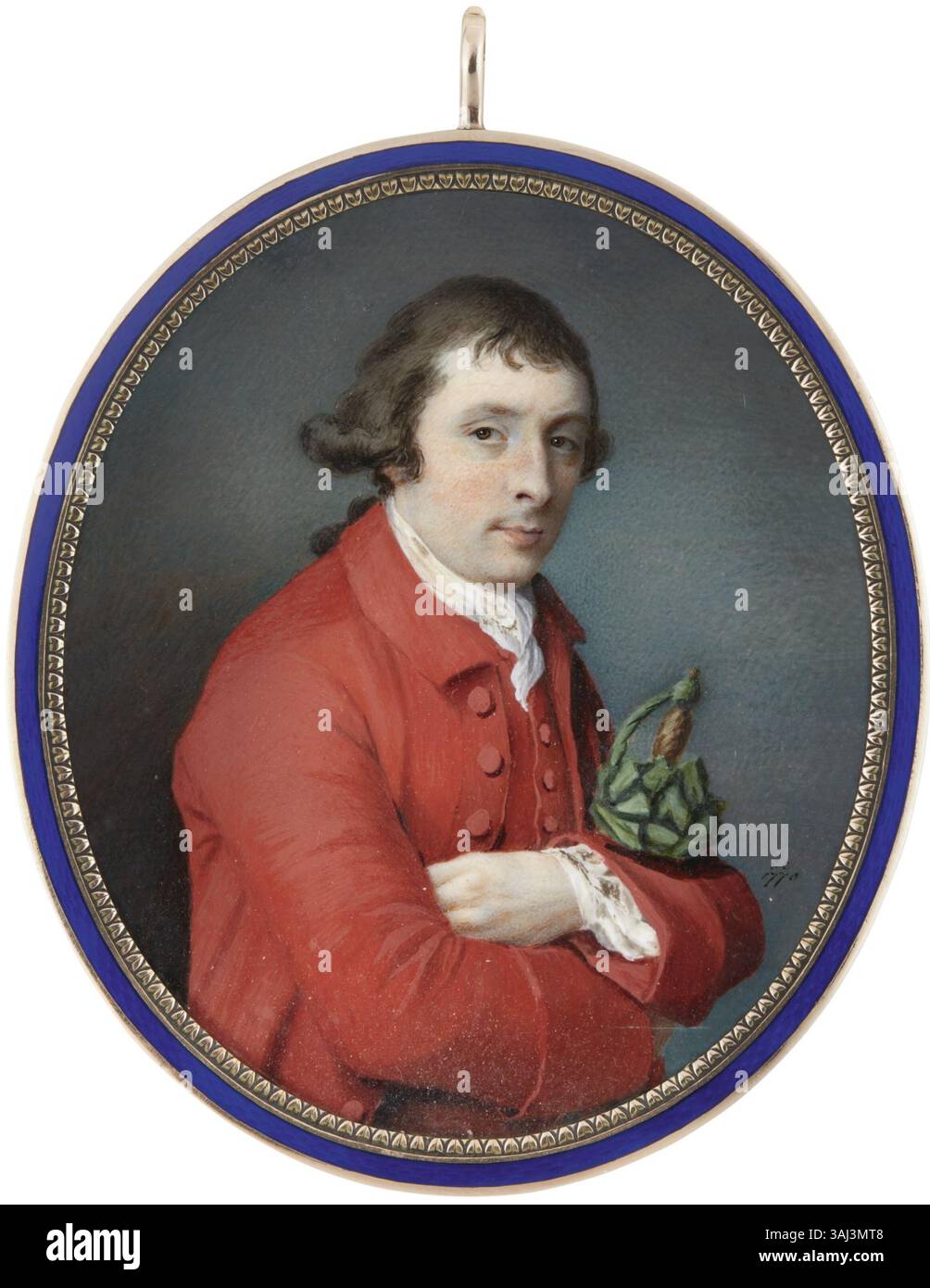 This 1770 watercolour portrait by Samuel Cotes depicts Lieutenant ...
