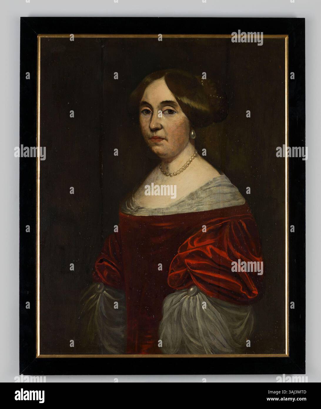 This oil painting, created between 1650 and 1699, portrays Ermgard ...