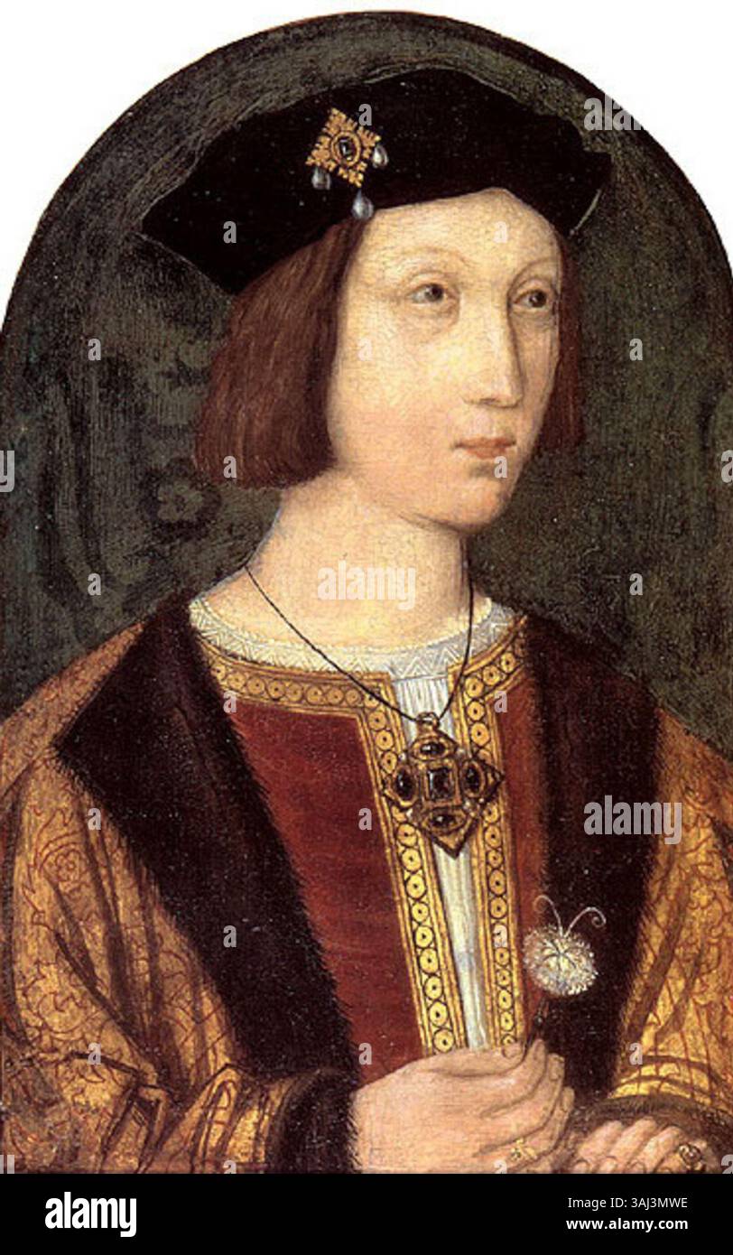 This late 15th-century portrait, thought to depict Arthur Tudor, Prince ...