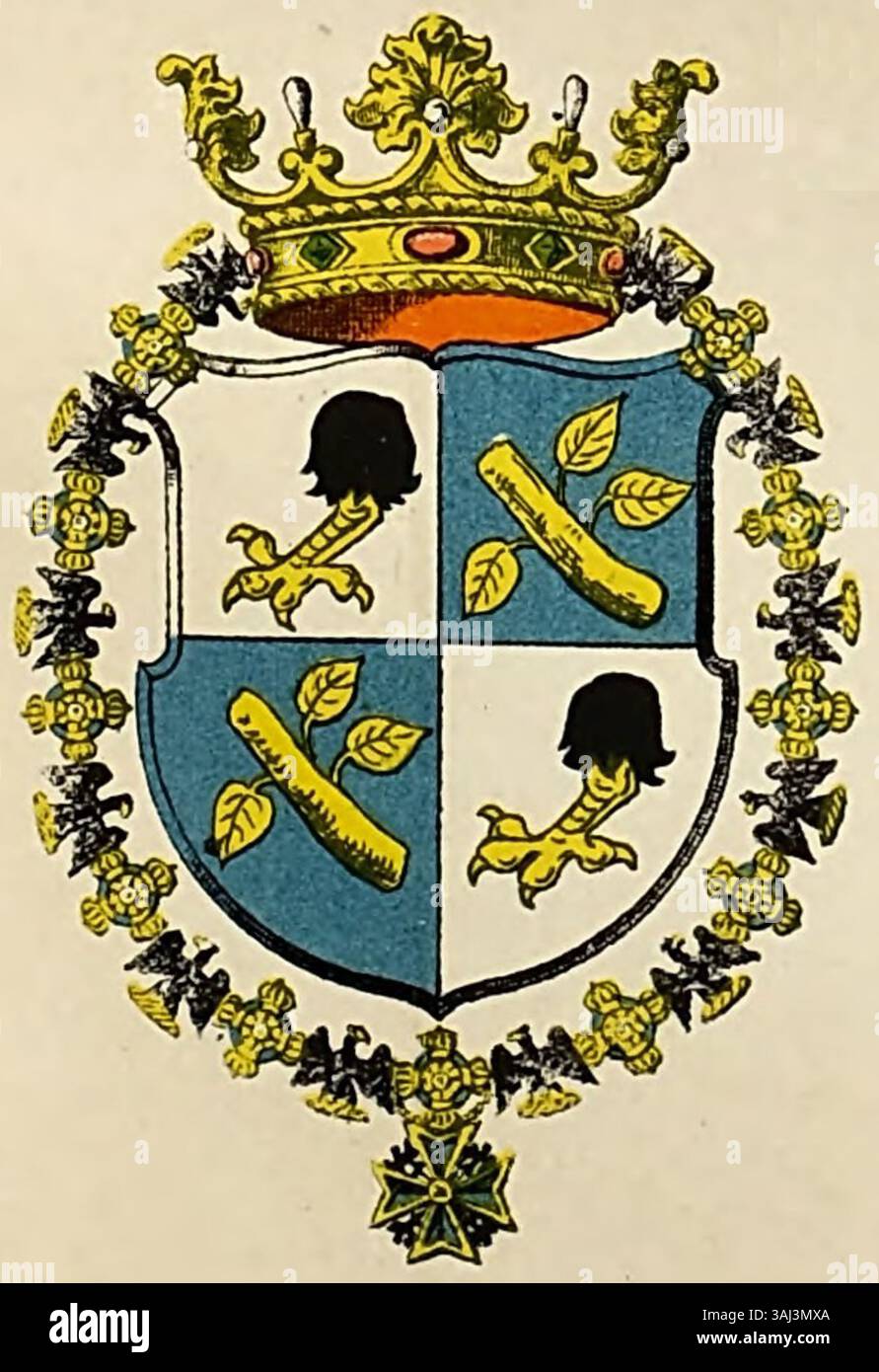 Coat of arms of Ludwig Gustav von Thile (1781-1852), an emblematic ...