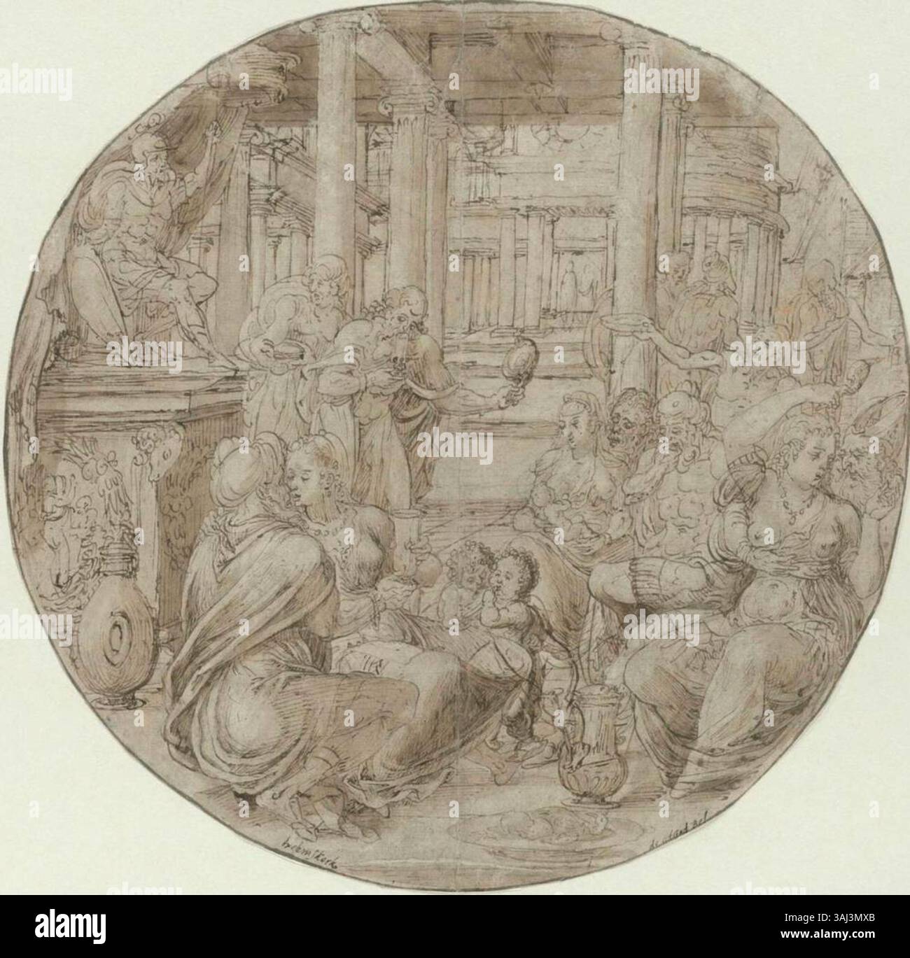 Gerard van Groeningen’s drawing 'Solomon's Polygamy and Idolatry ...