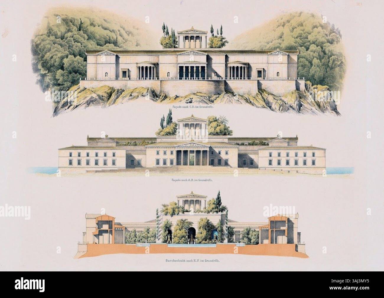 Karl Friedrich Schinkel’s 1842 design showcases his architectural ...
