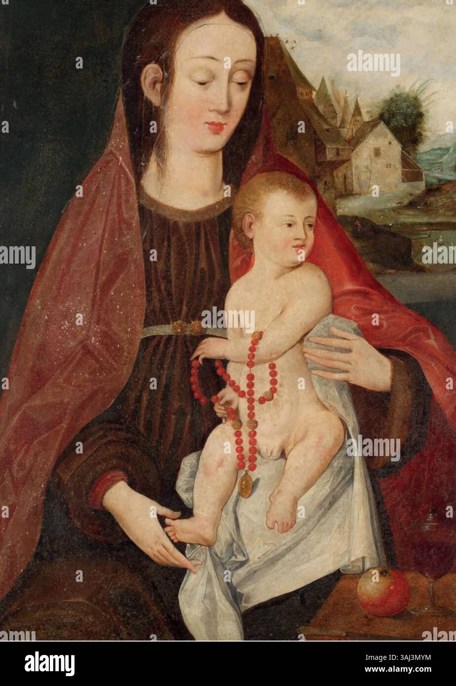 'Marija z detetom' is a Madonna and Child painting by Joos van Cleve, dated to the turn of the ...