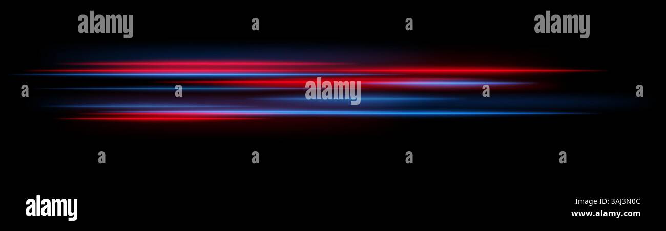 Intense speed blur. Purple and red parallel streaks move rapidly with ...