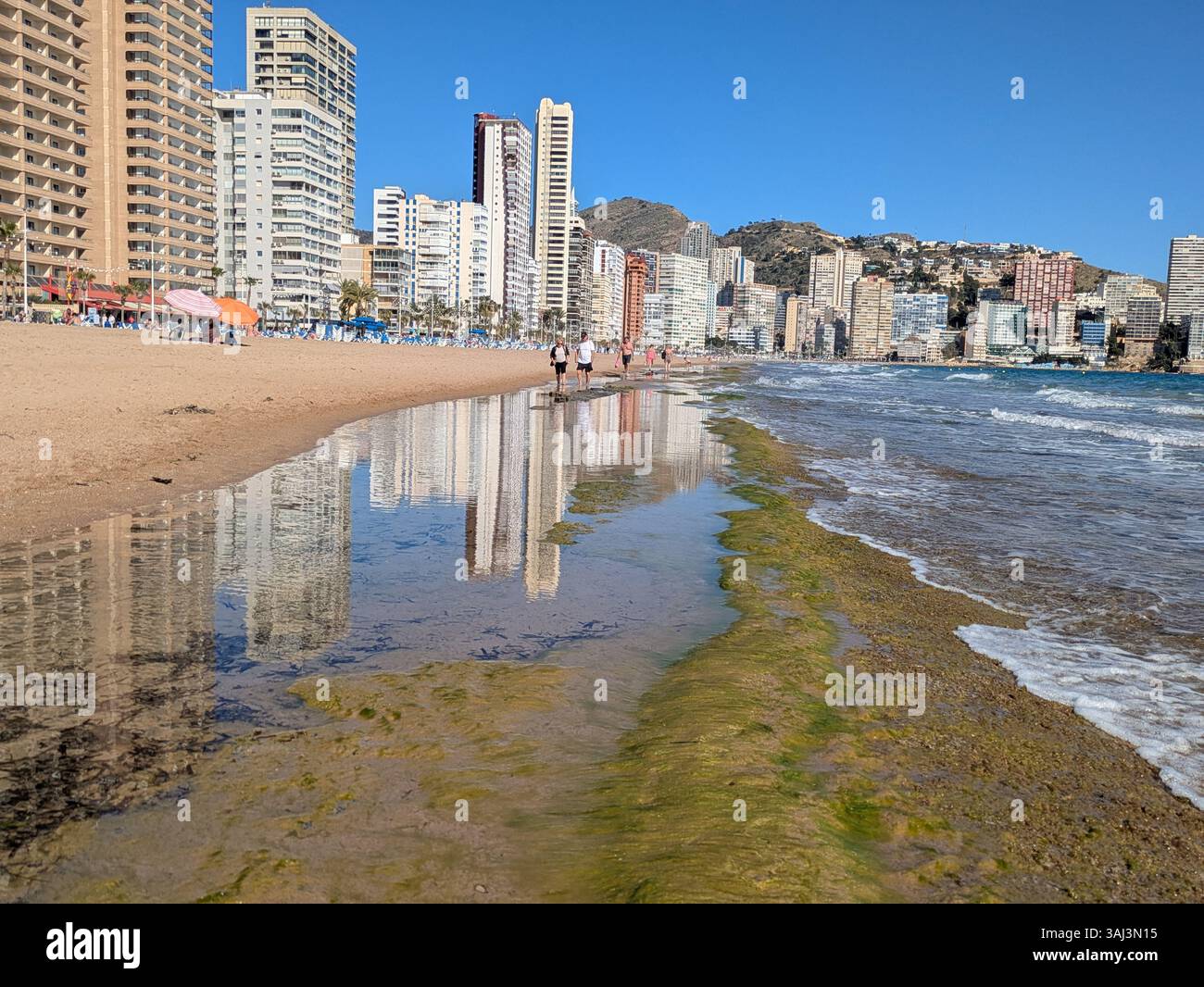 Beachfront buildings Playa Levante Benidorm Stock Photo - Alamy