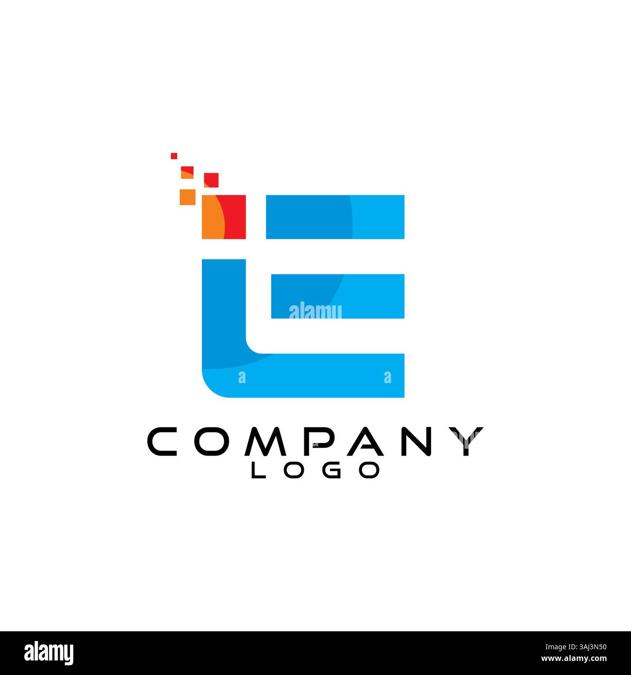 IE, EI letter tech, ict, it logo design vector Stock Vector Image & Art - Alamy