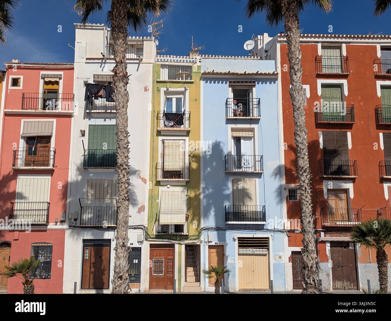 Villajoyosa Street scene Spain Stock Photo - Alamy