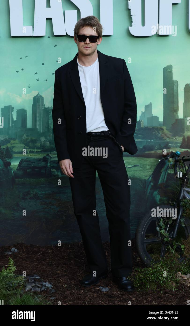 London, UK. 10th Apr, 2025. Actor Joe Alwyn attends "The Last Of Us ...